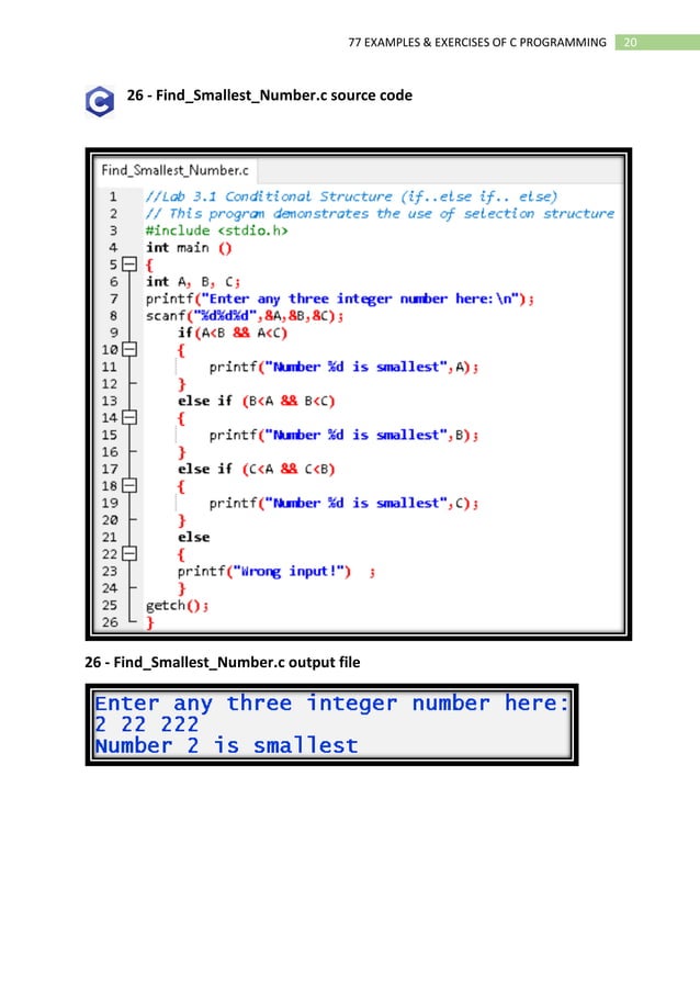 02 Ebook 77 Examples and Exercises of C Programming.pdf | Programming ...