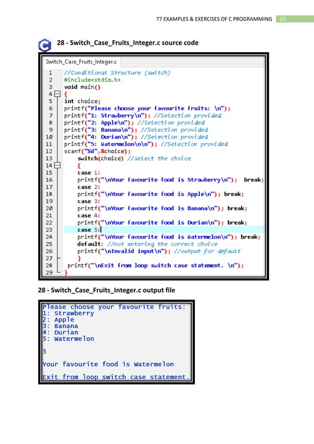 02 Ebook 77 Examples and Exercises of C Programming.pdf | Programming ...