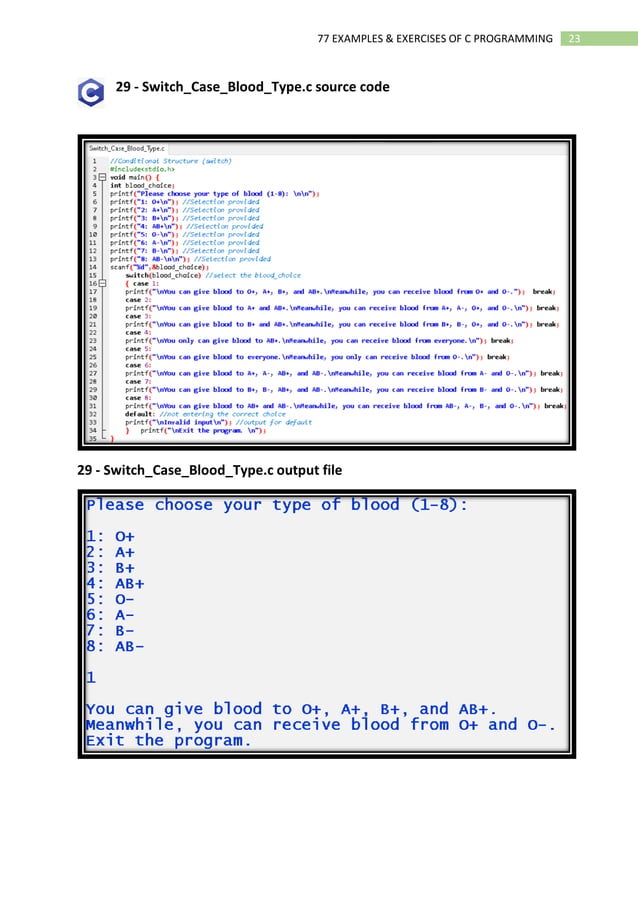 02 Ebook 77 Examples and Exercises of C Programming.pdf | Programming ...