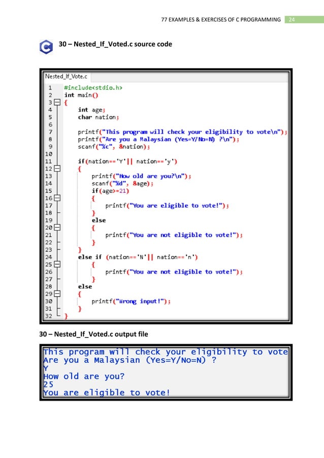 02 Ebook 77 Examples and Exercises of C Programming.pdf | Programming ...