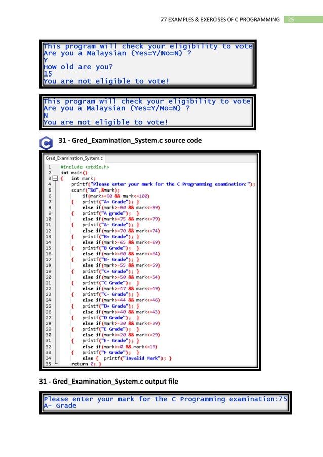 02 Ebook 77 Examples and Exercises of C Programming.pdf | Programming ...