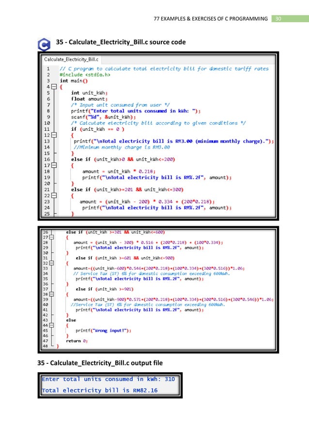 02 Ebook 77 Examples and Exercises of C Programming.pdf | Programming ...