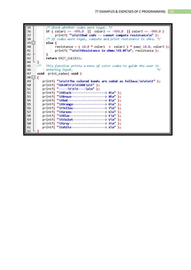 02 Ebook 77 Examples and Exercises of C Programming.pdf | Programming ...