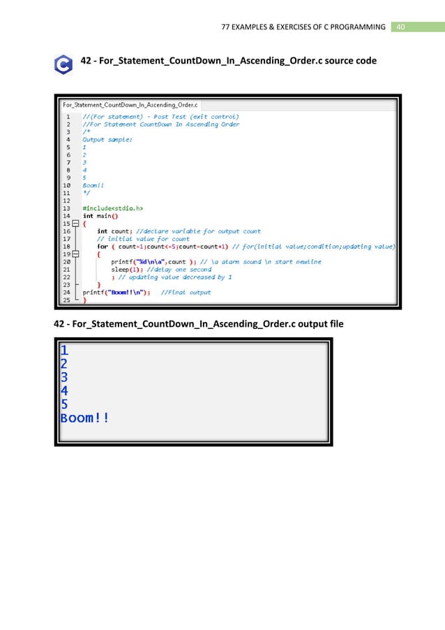 02 Ebook 77 Examples and Exercises of C Programming.pdf | Programming ...