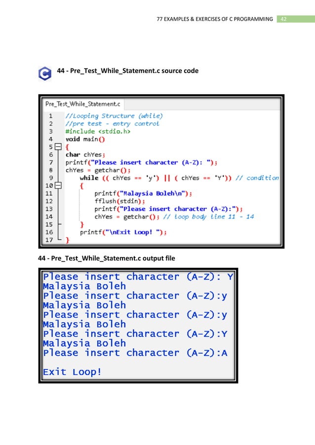 02 Ebook 77 Examples and Exercises of C Programming.pdf | Programming ...