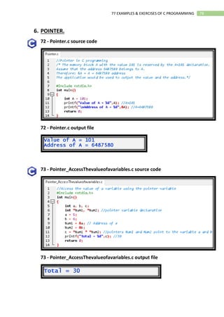 02 Ebook 77 Examples and Exercises of C Programming.pdf