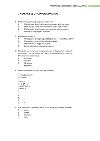 02 Ebook 77 Examples and Exercises of C Programming.pdf