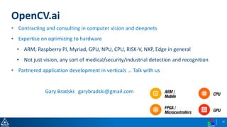 “OpenCV: Past, Present and Future,” a Presentation from OpenCV.org