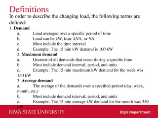 Electric Power Distribution Nature of Loads | PPTX