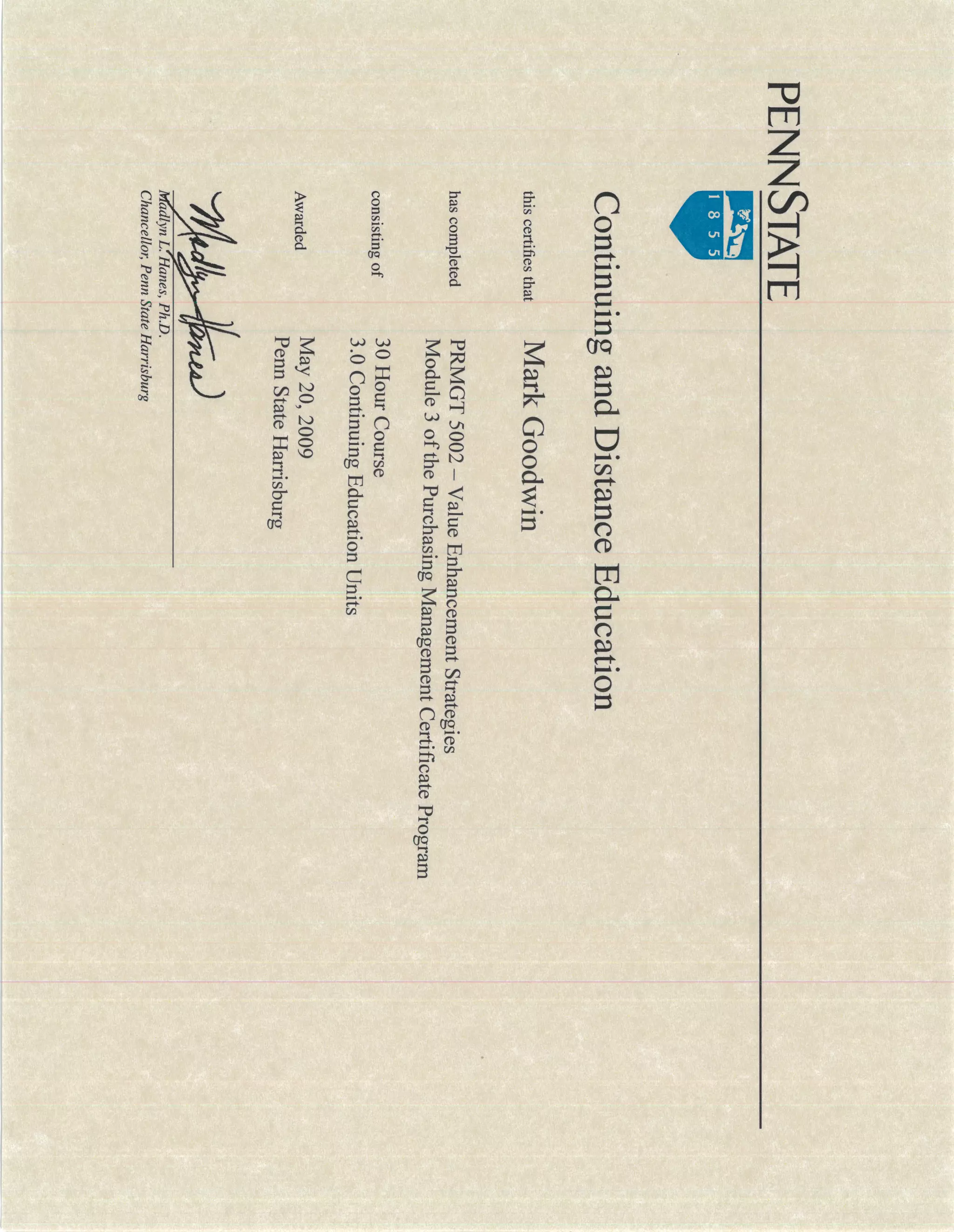 Purchasing Management Certificate Pdf