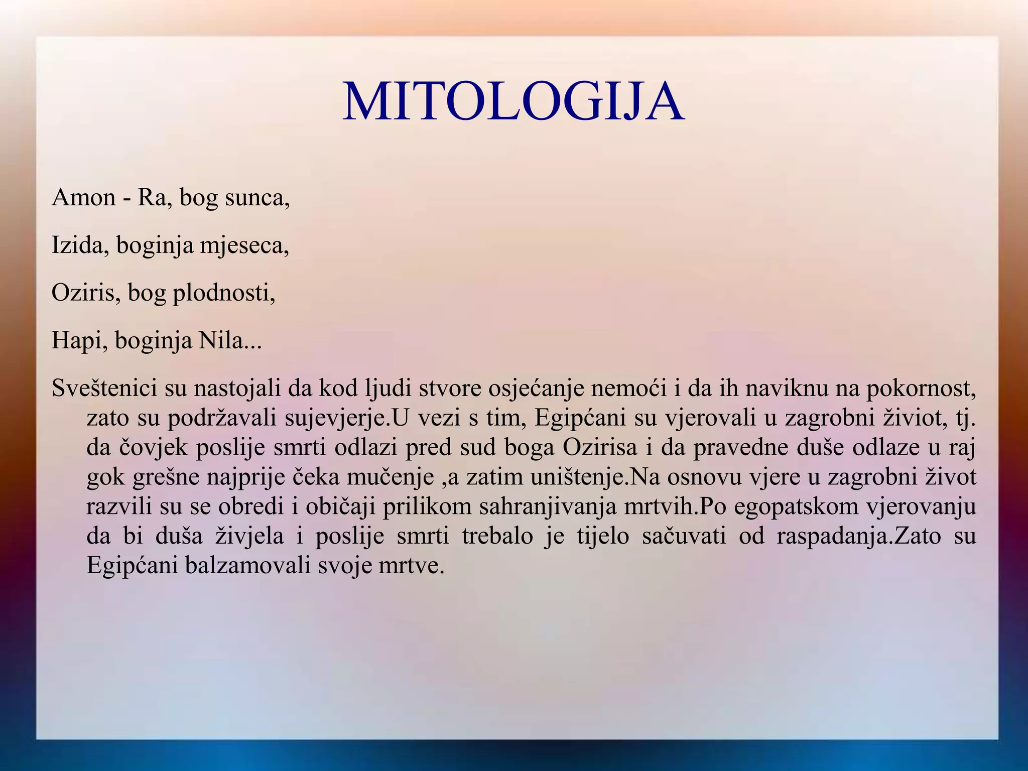 Umetnost starog Egipta | PPT