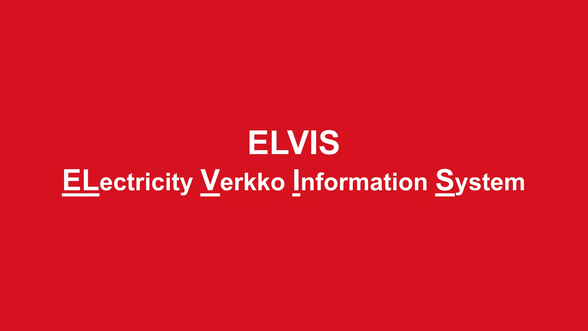 Elvis asset and operation management elvis event marcus stenstrand | PPT