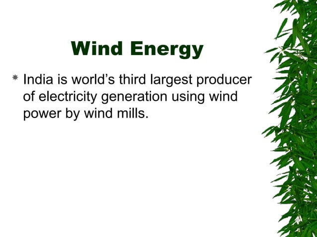 Energy Conservation Renewable energy limitation | PPT