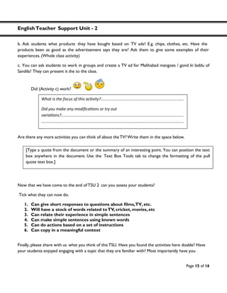 TSU English 2 HRI | PDF