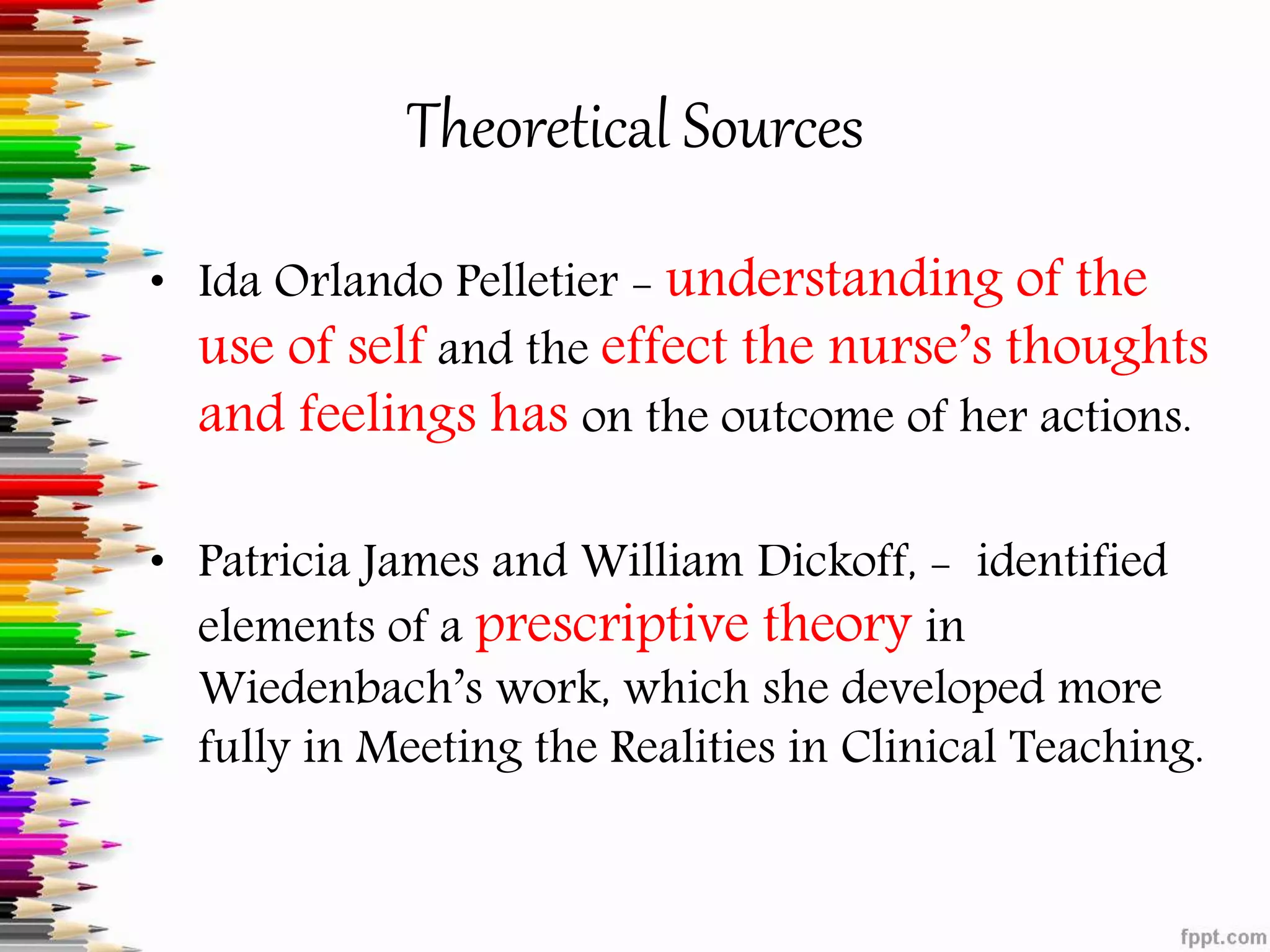Ernestine Wiedenbach's The Helping Art of Clinical Nursing | PPTX