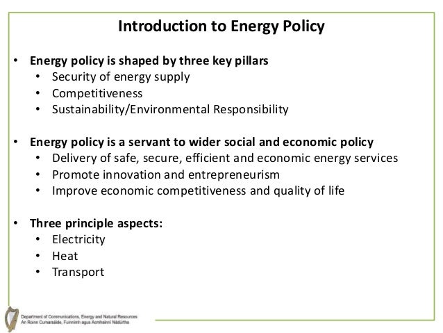 Energy Policy for Communities - Decarbonisation Policy and Co-ordinat…
