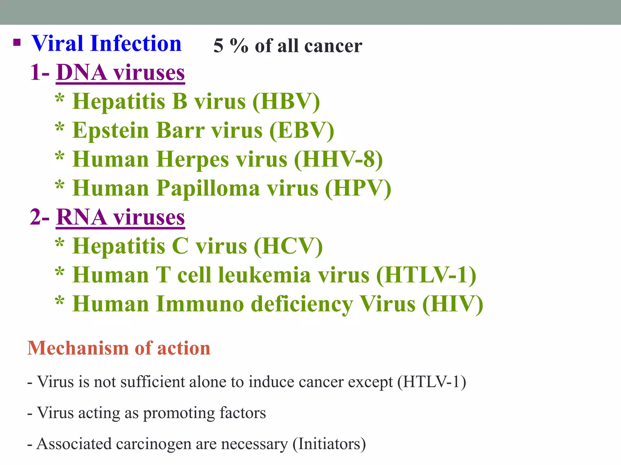 Etiology of cancer | PPTX