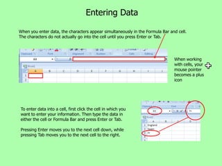 02 Excel entering data | PPTX