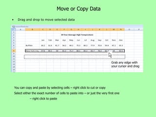 02 Excel entering data | PPTX
