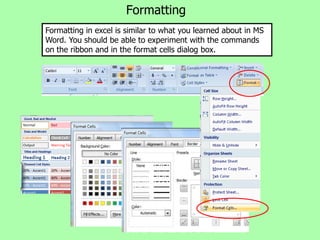 02 Excel entering data | PPTX