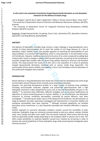 In vitro and in vivo evaluation of positively charged liposaccharide ...