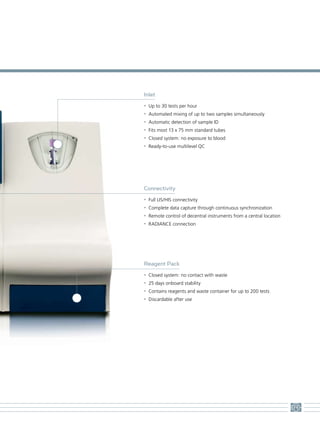 AQT Radiometer blood gas analysis device | PDF