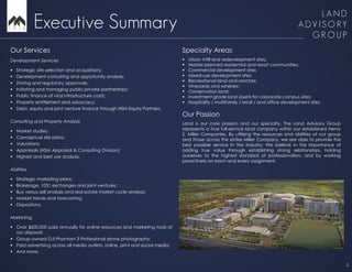 Land Advisory Group Marketing Package | PDF