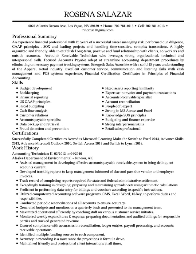 ROSENA SALAZAR Resume 4 | PDF