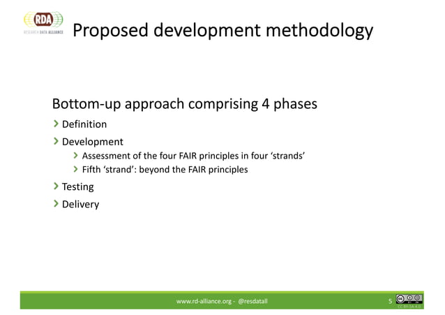 Updates on the FAIR Data Maturity Model RDA Working Group & the DG RTD ...