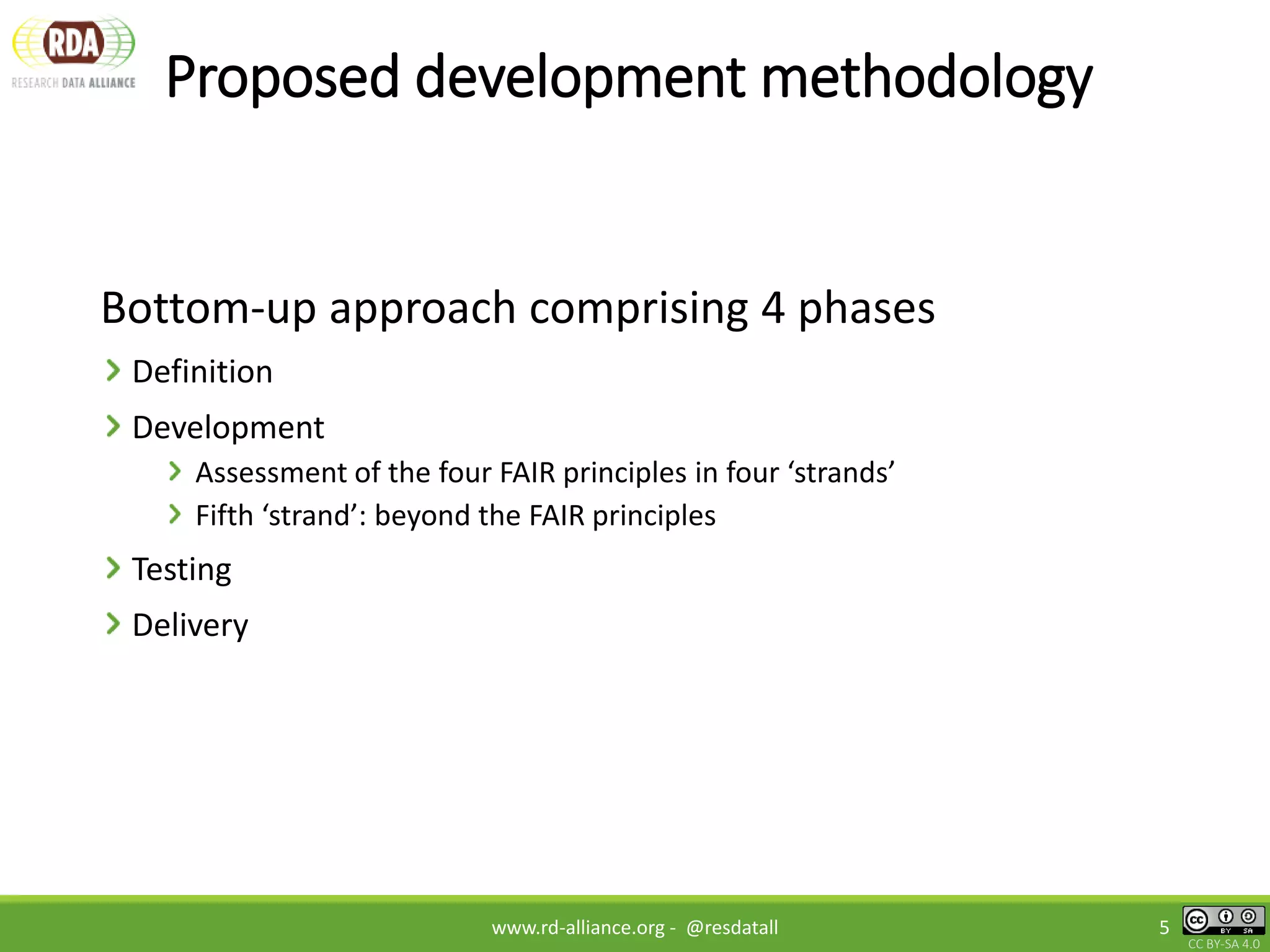 RDA FAIR Data Maturity Model | PPT