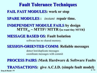 02 fault tolerance | PPT