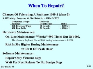 02 fault tolerance | PPT