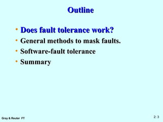02 fault tolerance | PPT