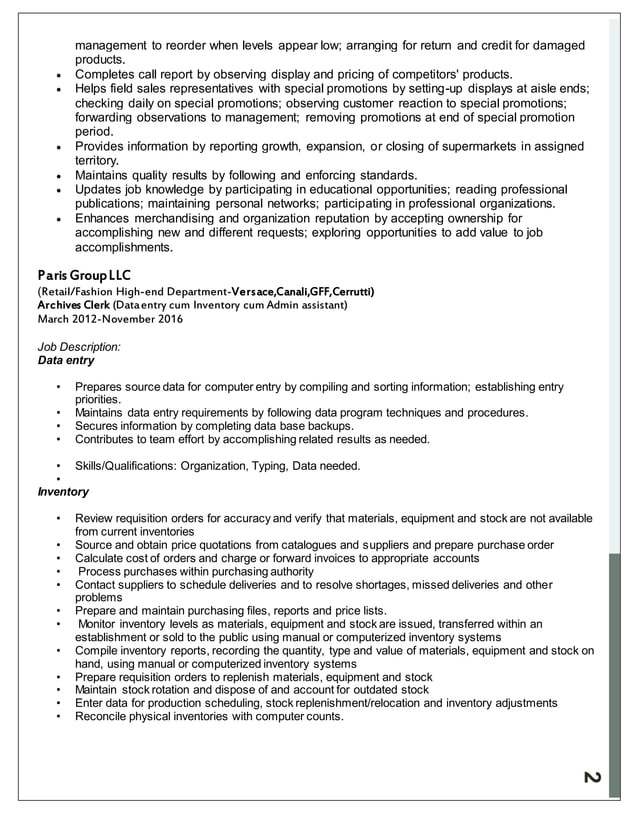 MARY- CV | DOCX | Resume Writing and Advice | Job Search