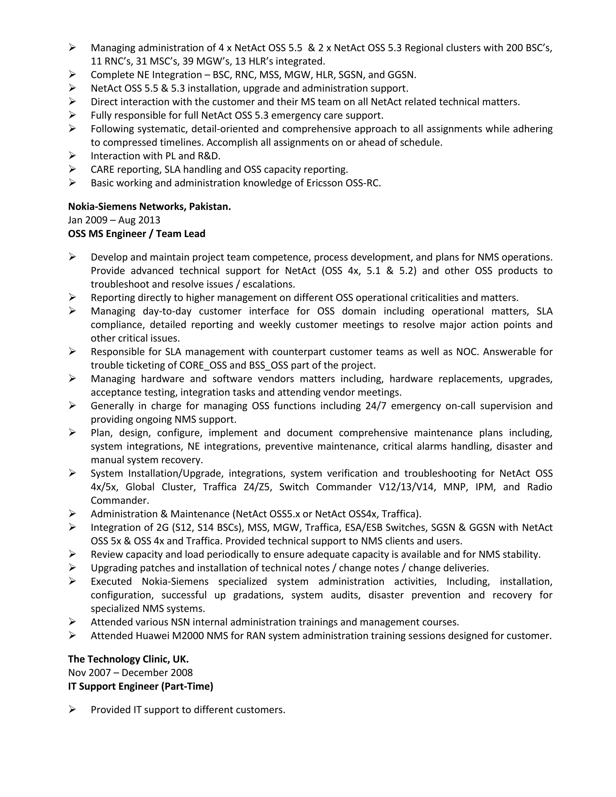 CV_A_Fawad_Siddiqui | PDF | IT and Internet Support | Internet