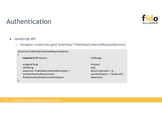 Web Authentication API | PPT