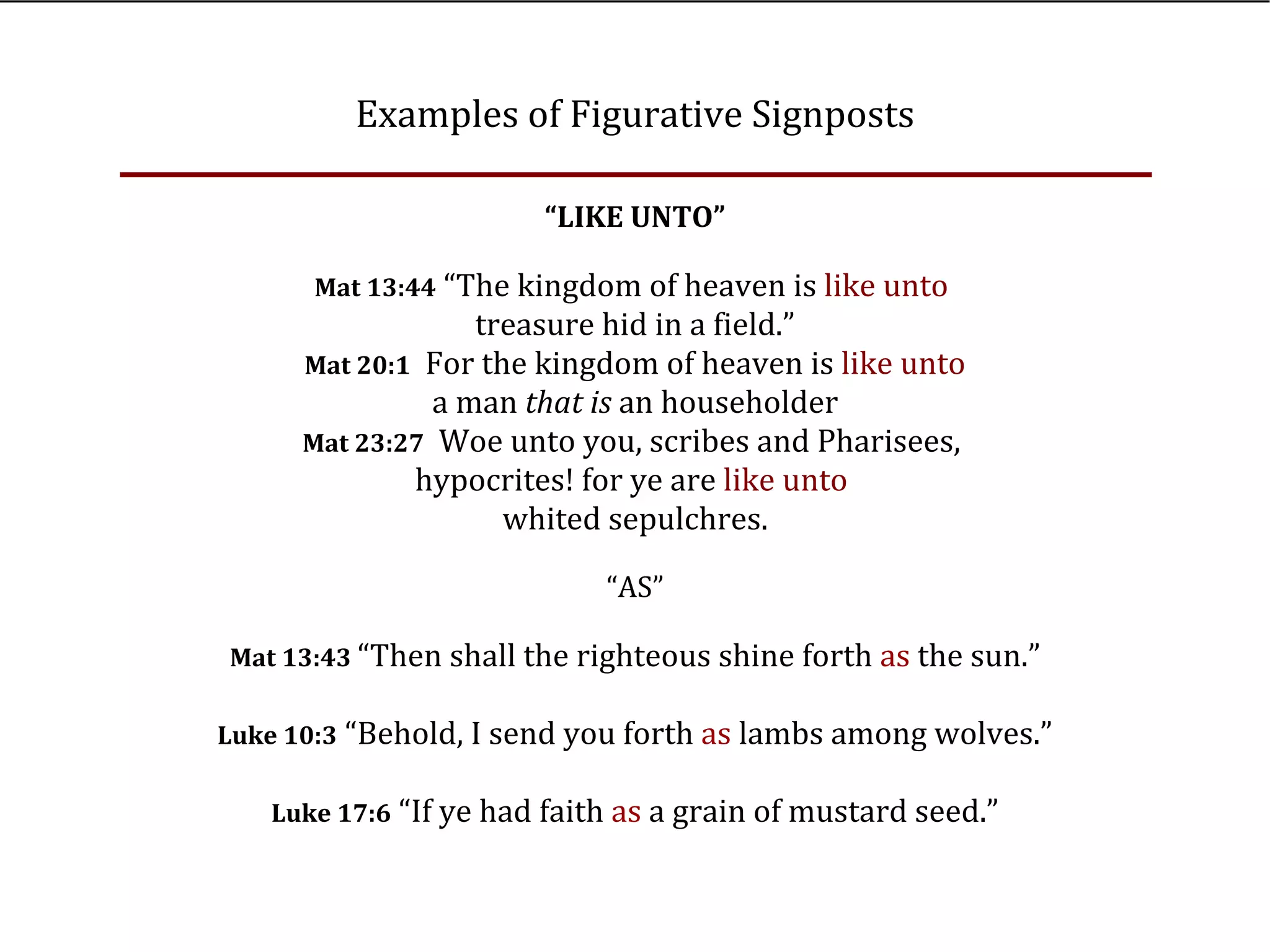Ellis Skolfield's Teaching Outline 02 Figurative Language | PDF