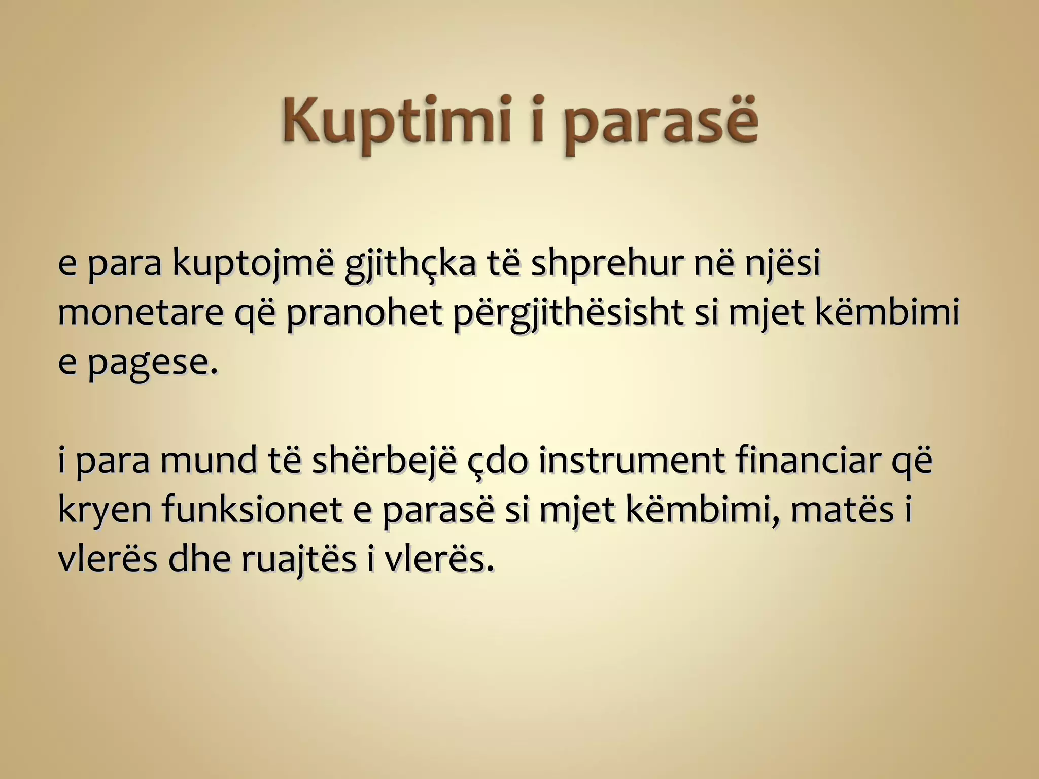 02 financa, paraja - kuptimi, format, dhe funksionet | PPT