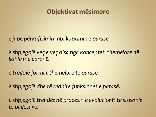 02 financa, paraja - kuptimi, format, dhe funksionet | PPT