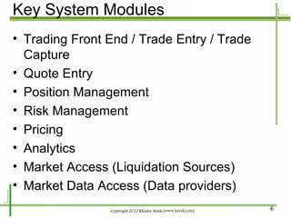 Fixed Income Trading and Platform Architecture | PPT