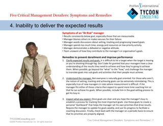 Five Management Derailers | PPTX