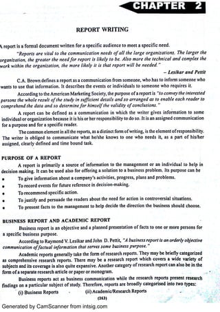 Report writing | PDF