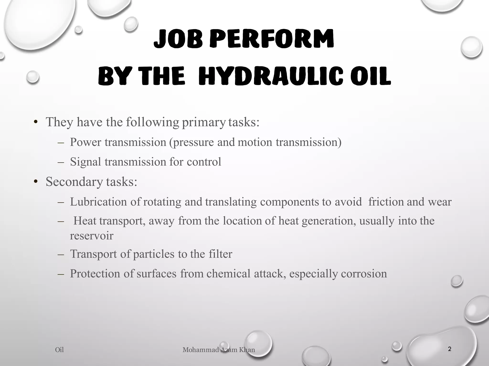 Hydraulic Fluids and Properties | PDF