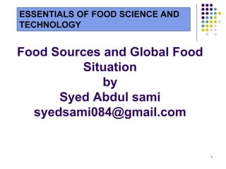 Food sources | PPT