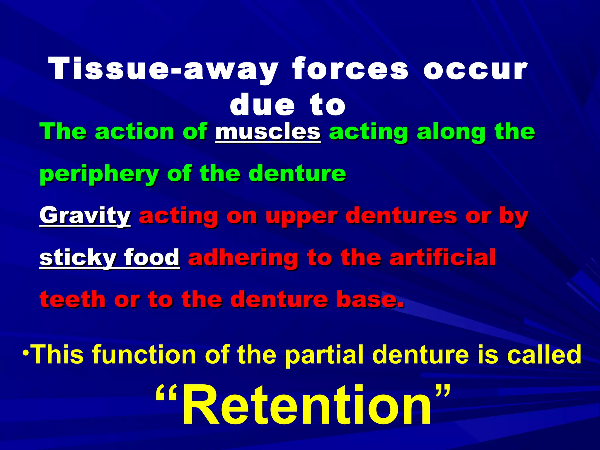 1. forces acting on rpd | PPT