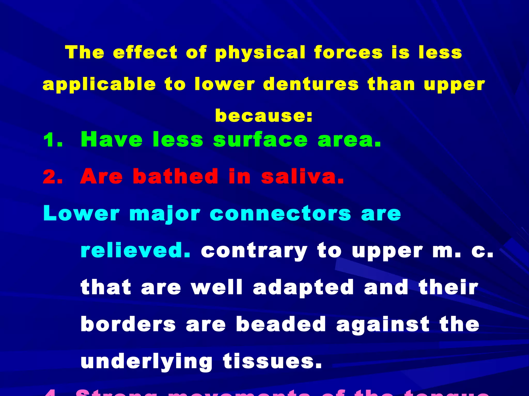 1. forces acting on rpd | PPT