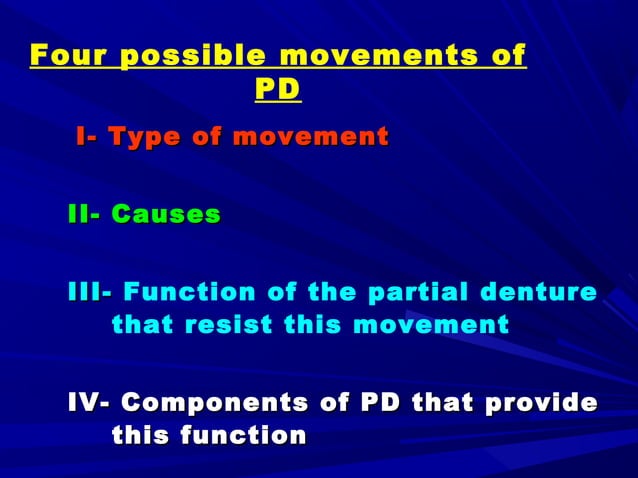 1. forces acting on rpd | PPT