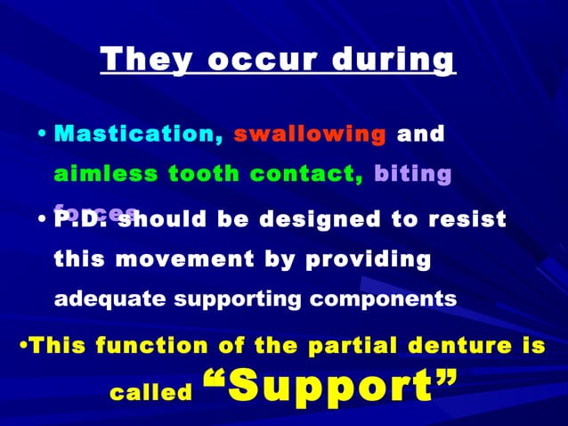 1. forces acting on rpd | PPT