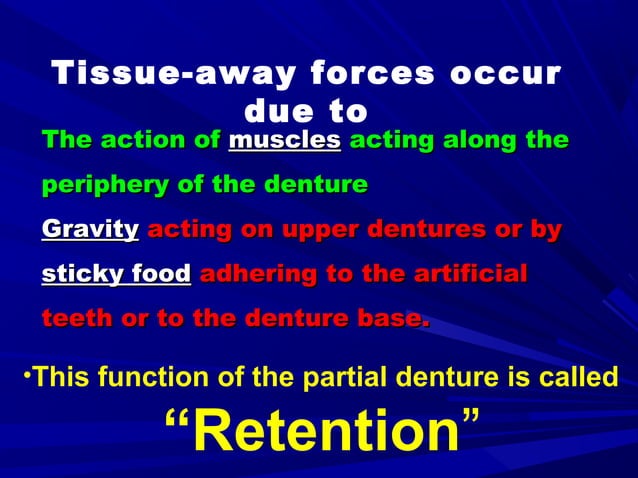 1. forces acting on rpd | PPT