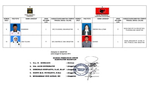 02 form be dct pks dan pdip 2014 magetan | PDF